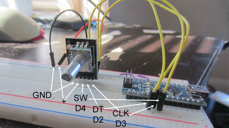 Embrio - Rotary Encoder With Interrupts Embrio - Rotary Encoder With Interrupts